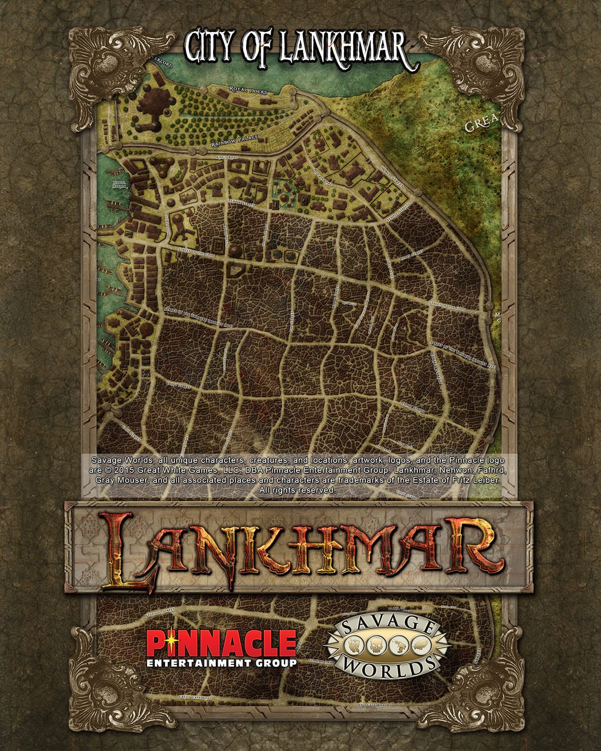 Lankhmar Poster Map (PDF) | Pinnacle Entertainment Group