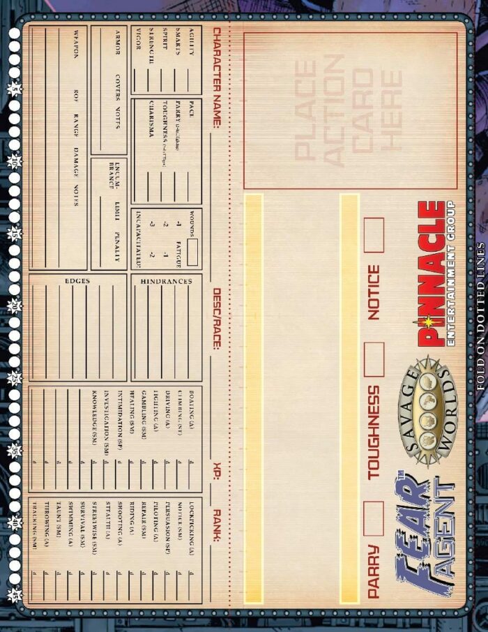 Character Sheets | Pinnacle Entertainment Group