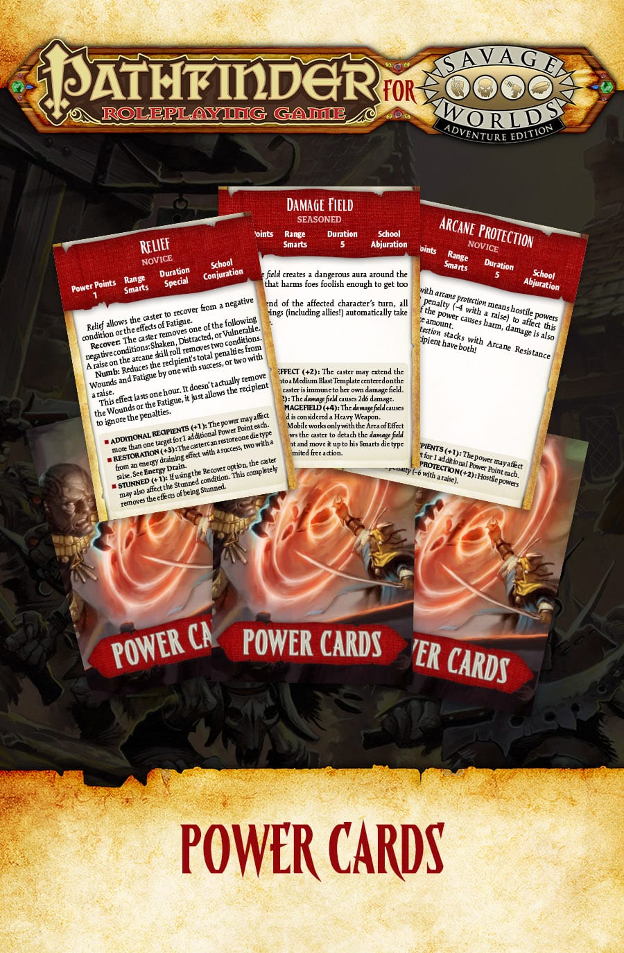 Pathfinder® for Savage Worlds Power Cards | Pinnacle Entertainment Group