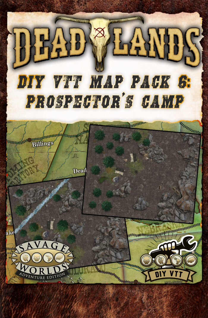 Deadlands: the Weird West - DIY VTT Map Pack 6: Prospector's Camp ...