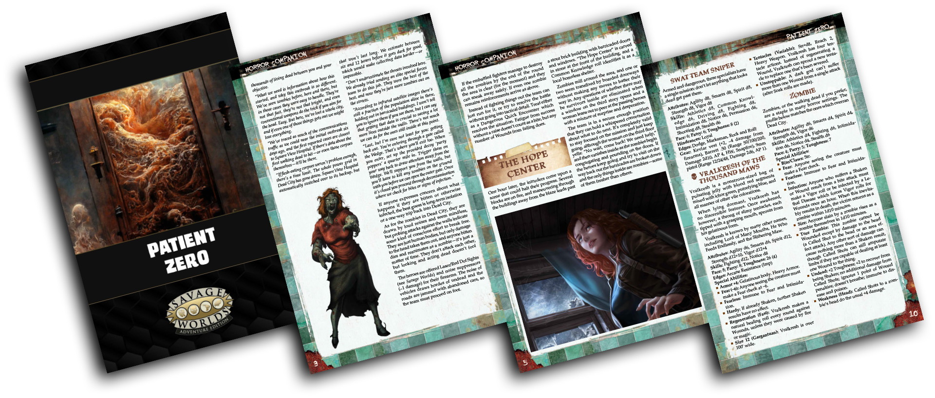 Patient Zero - Horror Adventure (PDF) SWADE | Pinnacle Entertainment Group