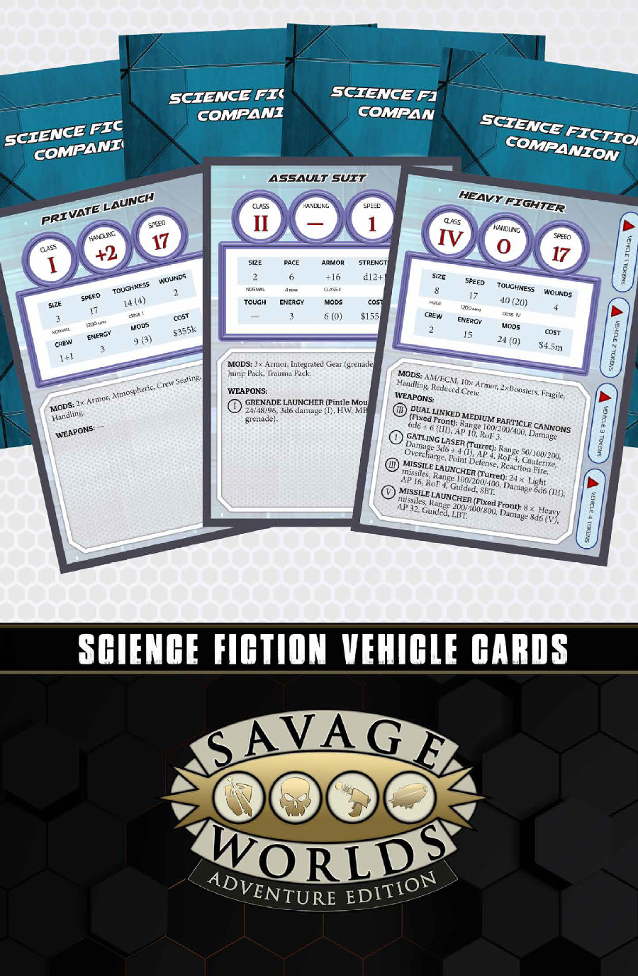 Science Fiction Vehicle Cards (SWADE) | Pinnacle Entertainment Group