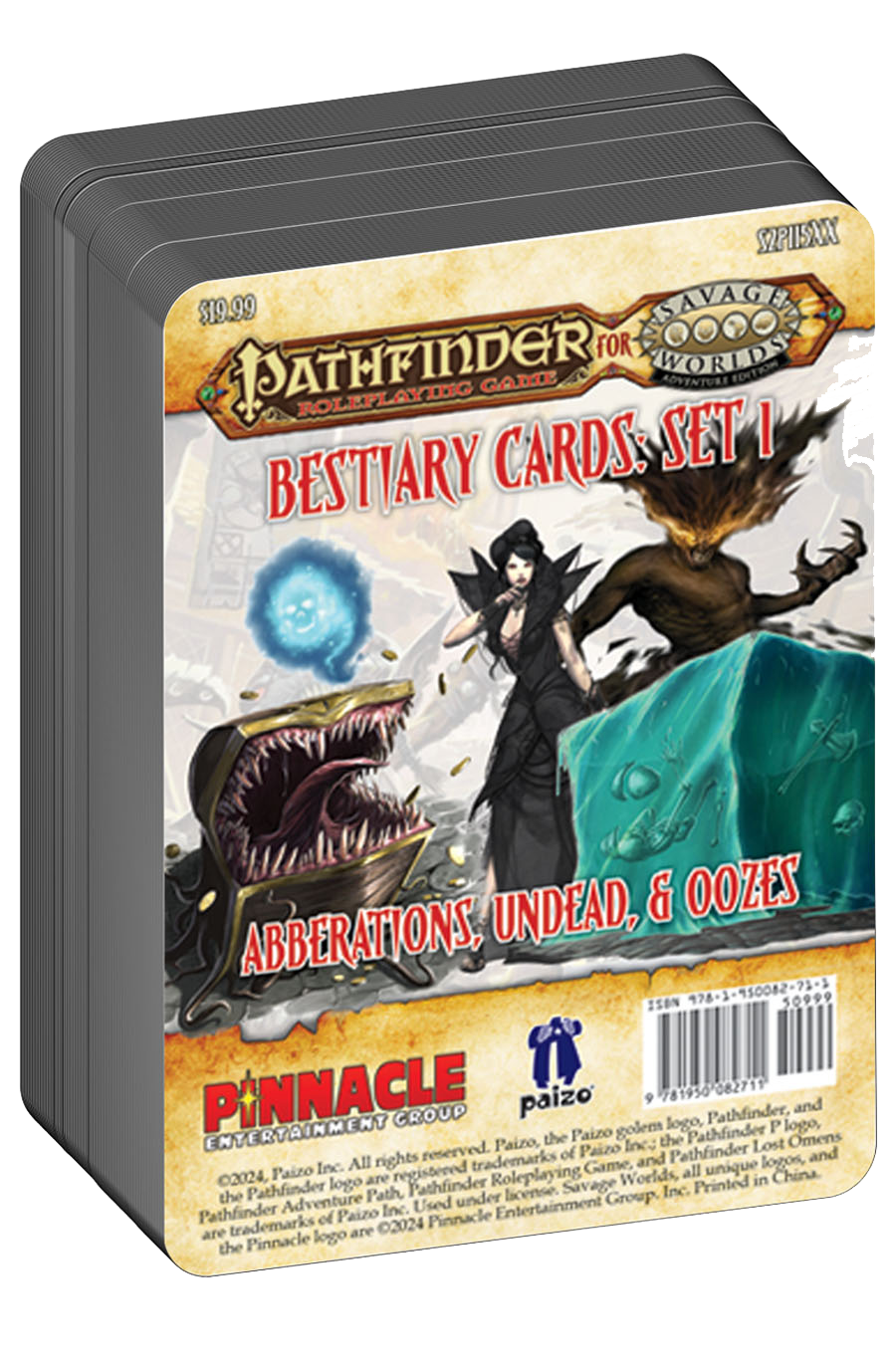 Pathfinder® for Savage Worlds Bestiary Cards Pack 1 – Aberrations ...