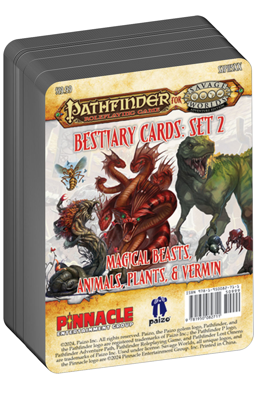 Pathfinder® for Savage Worlds Bestiary Cards Pack 2 – Magical Beasts ...