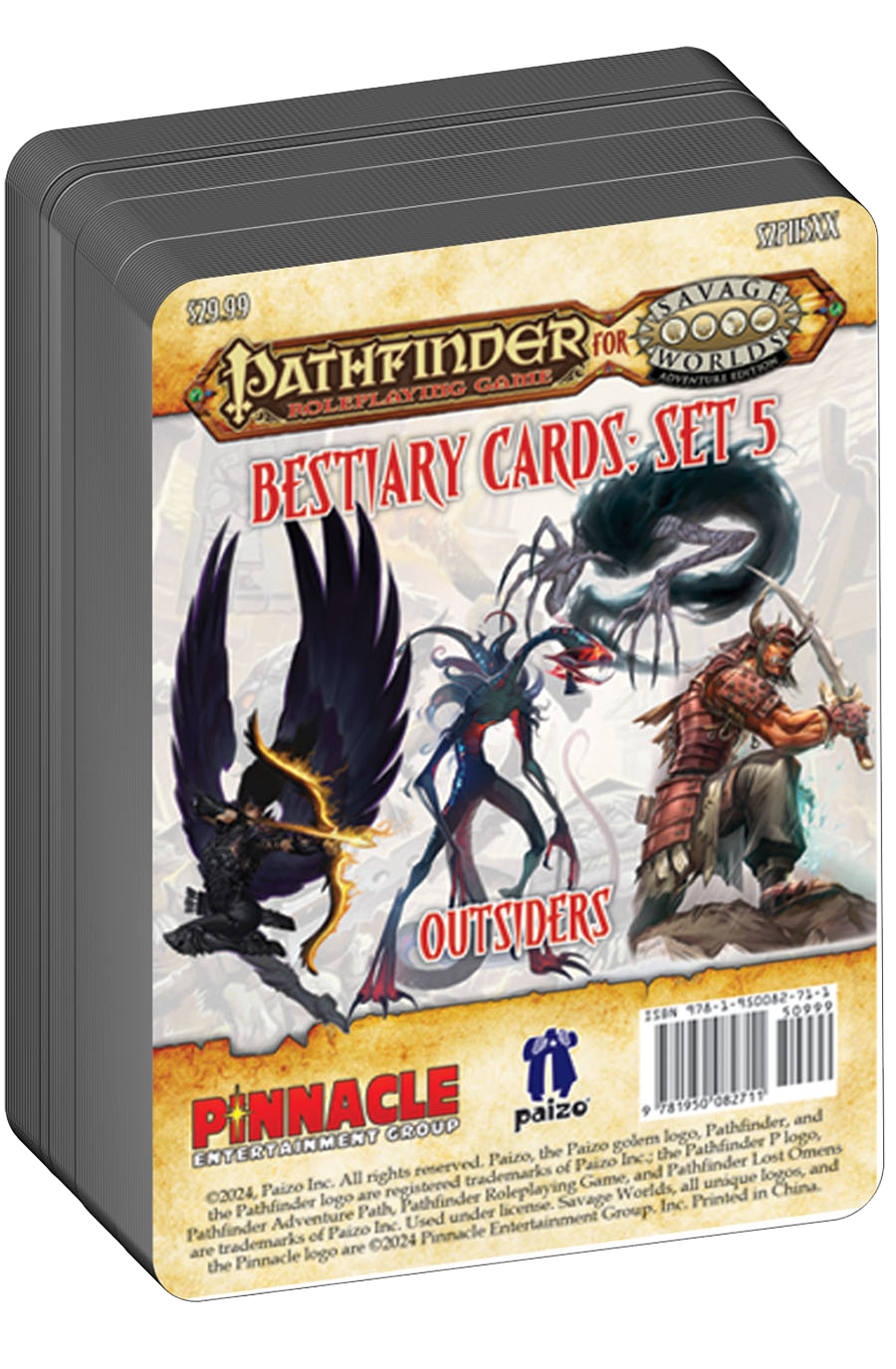 Pathfinder® for Savage Worlds Bestiary Cards Pack 5 – Outsiders ...