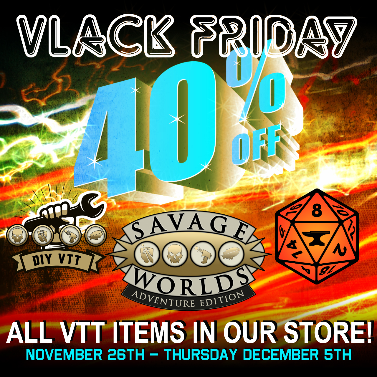 Final Days for Our 40% Off Sale on VTT Products for Savage Worlds ...
